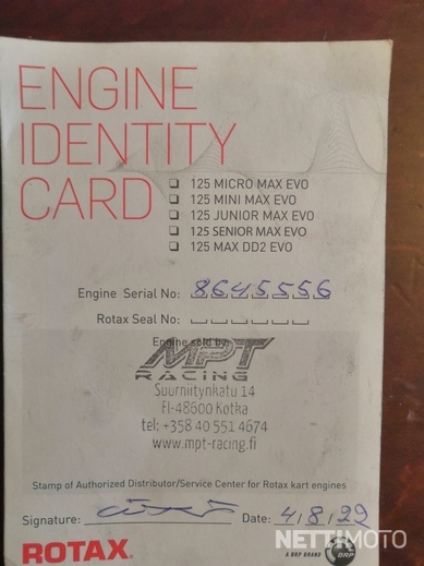 Muu merkki Muu malli Exprit Rotax Max Senior Evo 125 cm³ 2022 ...