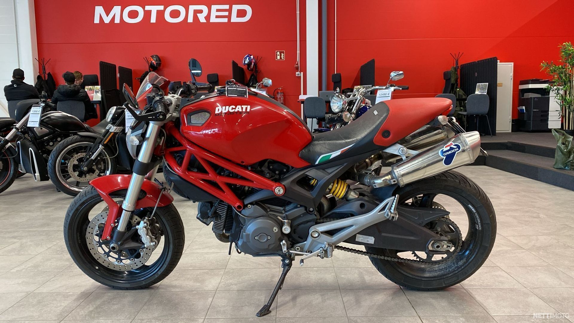 Ducati Monster 696 *Kotiintoimitus, Suomipyörä, Huoltokirja, Termignoni-Sliparit* 700 cm³ 2009 ...